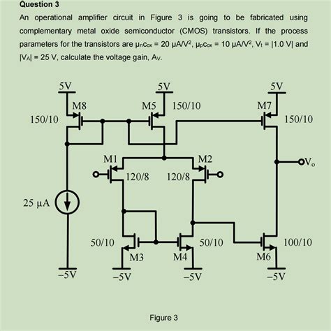 Solved Question 3An Operational Amplifier Circuit In Chegg Com