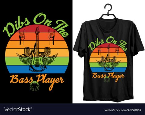 Dibs On The Bass Player Royalty Free Vector Image