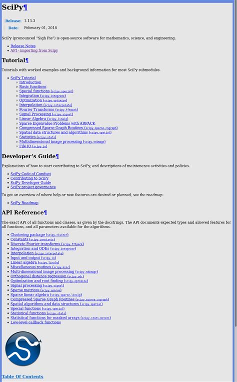 Documentation Build With Scipy Sphinx Theme · Issue 8351 · Scipyscipy