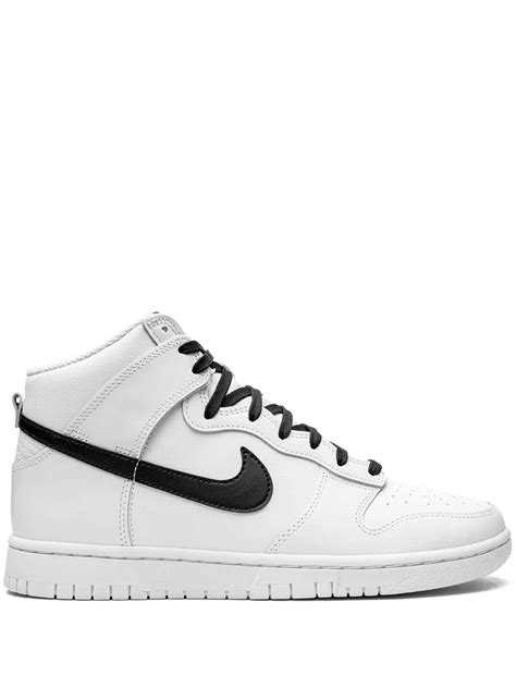 Nike Dunk Hi Retro White Panda Sneakers White Farfetch Sg