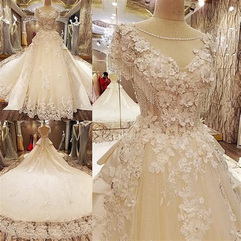 Роскошное Свадебное платье с кристаллами и длинным шлейфом Кружевной Корсет для бального платья