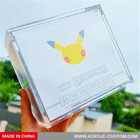 Pokemon Etb Protective Case Acrylic Booster Box
