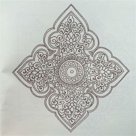 Intricately Designed Zentangle Pattern