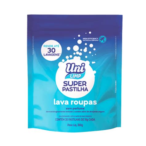 Pastilhas Lava Roupas Uni Limp Sem Perfume G Unidades Supermercados Pague Menos