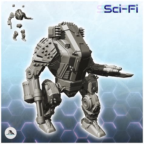 Hartolia Miniatures Nuzeyar Combat Robot 4 Stl File For 3d Printing