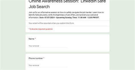 Rohit Kumar Yadav On Linkedin Online Awareness Session Linkedin Safe