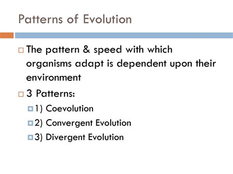 Theories And Patterns Of Evolution Ppt Download