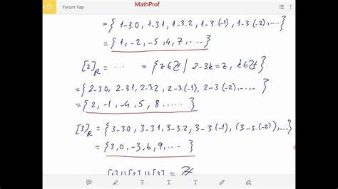 Soyut Matematik 20 Ders Bağıntı 3 Alıştırma Çözümleri Youtube