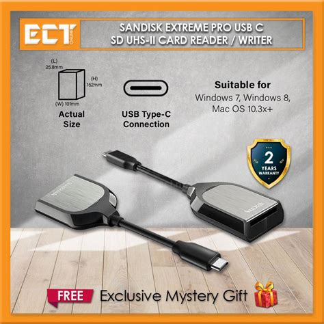 Sandisk Extreme Pro Usb C Sd Uhs Ii Card Reader Writer