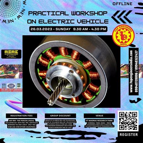 Practical Workshop On Electric Vehicle 2023 Top Engineers Workshop