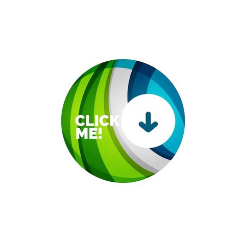 Premium Vector Abstract Circle Button