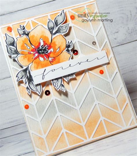Ombre Watercolor Background Floral Card Unity Blog