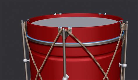 Single Drum 3d Model 3d Printable Cgtrader