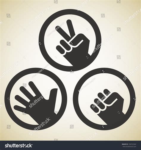 Finger Guessing Game Stock Vector Royalty Free 150722342 Shutterstock
