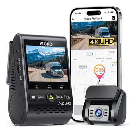 Dash Cam Viofo A129 Pro Duo 4k Ultra Hd Frontal 8mp Traseira ...