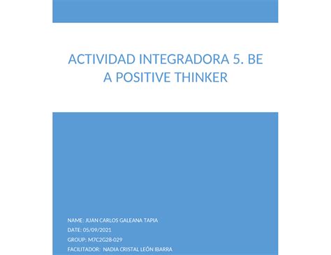 Modulo 10 Actividad Integradora Ejercicios De Inglés Docsity