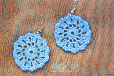 Плетени Обеци Водовъртеж” Дамско бижу Естествени материали Бижута Смолян Ръчно плетен