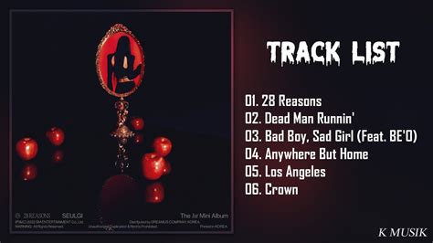 Full Album Seulgi Reasons Youtube