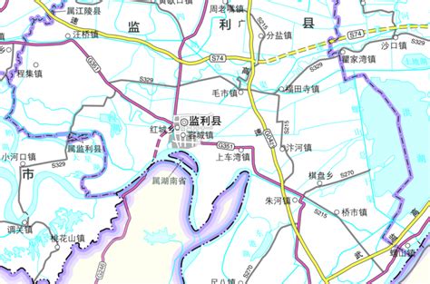 监利地图 千图网