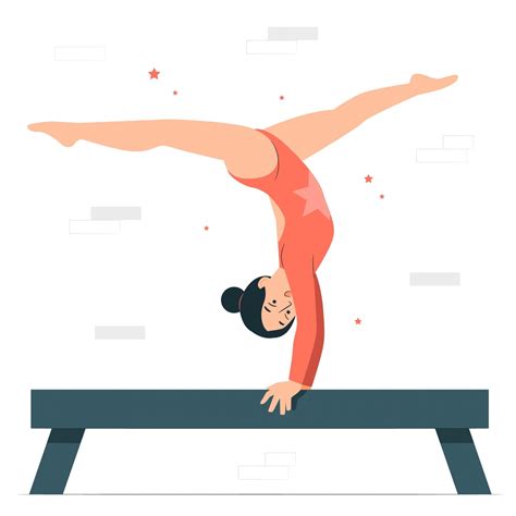 卡通体操运动员素材下载