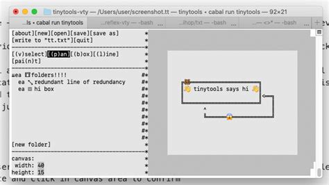 Tinytools A Monospace Unicode Diagram Editor Rhaskell
