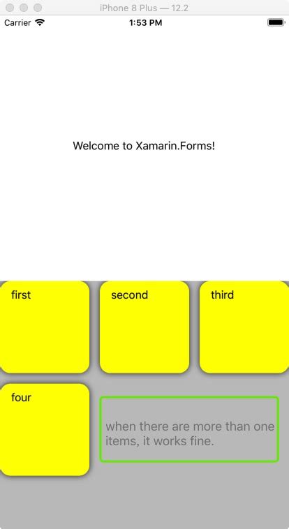[bug] [collectionview] [xamarin forms] item will be centered when there