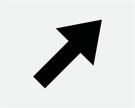 northeast arrow point icon up right pointing navigation direction
