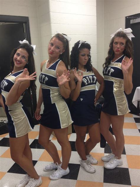 Nfl And College Cheerleaders Photos Pitt Cheerleaders Excited For The