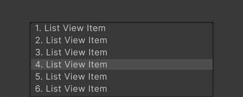 List View