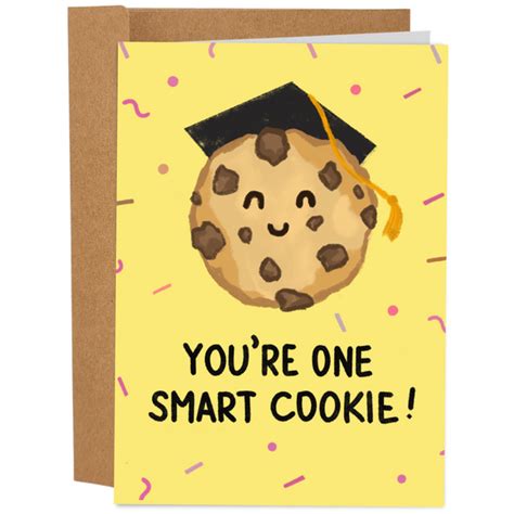 Funny Congratulations Card Youre One Smart Cookie Sleazy Greetings
