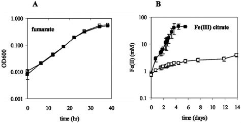 Growth Of The Wild Type Strain Fi Lled Squares Compared To That Of