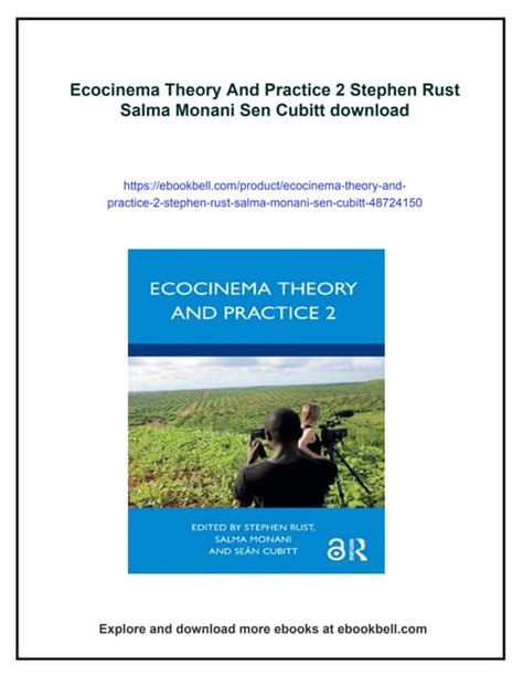 Ecocinema Theory And Practice 2 Stephen Rust Salma Monani Sen Cubitt Pdf