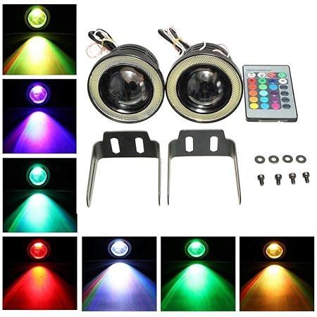 Amazon KATUR 2pcs High Power 3 5 Projector Universal RGB LED Fog