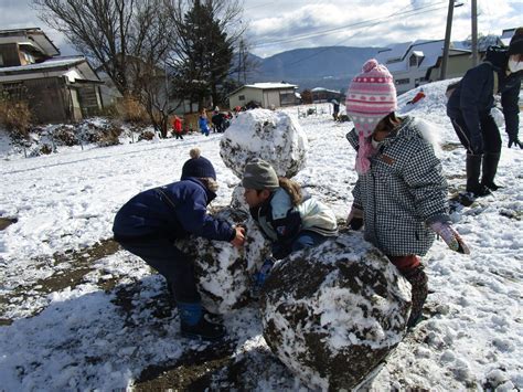 雪だ☃ゆきだ☃雪あそび☃ 信州やまほいくの郷