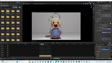 After Rendering My Animation Model Was Gone Blender Stack Exchange