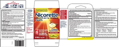 Nicorette 4mg Cinnamon Surge Lil Drug Store