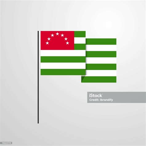 阿布哈茲揮舞旗幟設計向量背景向量圖形及更多七月圖片 七月 九月 圖示 Istock