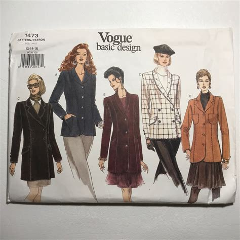 Vogue Jacket Sewing Patterns Pattern Matching Algorithms