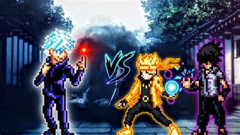 Gojo Revealed OP VS Naruto Rikudou OP Sasuke Rinnegan V OP In Jump Force Mugen YouTube