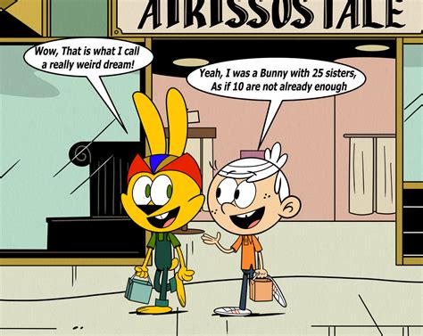 Commission Lincoln Loud And Bunniyan Hanging Out By Larimar2000 On
