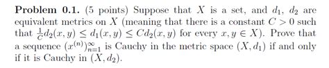 Solved Problem 01 5 Points Suppose That X Is A Set And