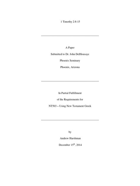 1 timothy 2 8 15 an exegetical analysis pdf