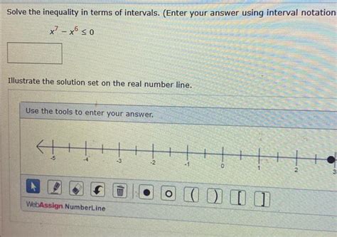 Solved Solve The Inequality In Terms Of Intervals Enter Chegg Com