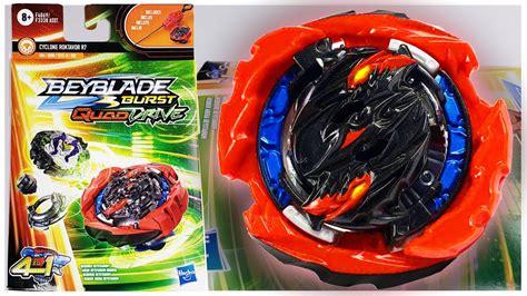 Beyblade Burst Quaddrive Cyclone Roktavor R7 Spinning Top Starter Pack