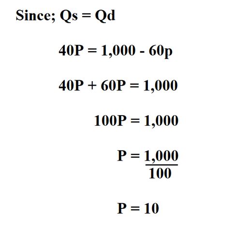 How To Find Equilibrium Price And Quantity In Excel At Ralph Longo Blog