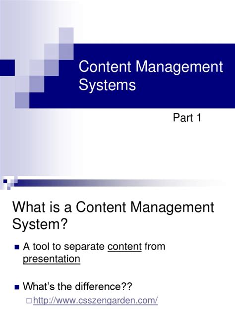 Cms Slides Pdf Websites Software