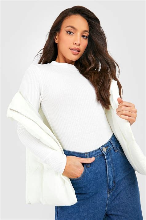 Womens Tall Crew Neck Soft Rib Longsleeve Top Boohoo Uk