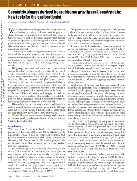 Pdf Geometric Shapes Derived From Airborne Gravity Gradiometry Data New Tools For The