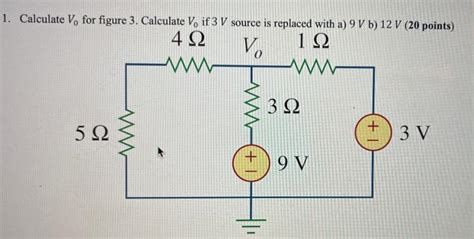 Solved Calculate V For Figure Calculate V If V Source Chegg