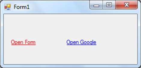 Công nghệ thông tin LinkLabel control in Windows Form